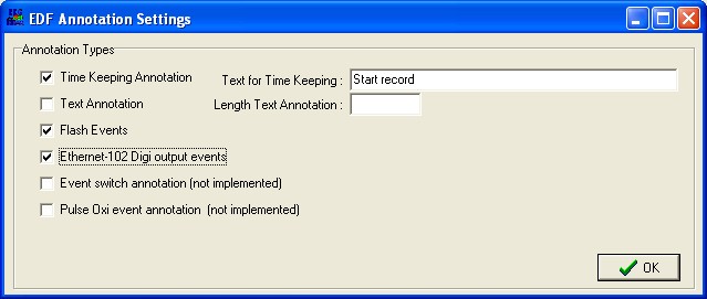 EEG-Monitor with EDF registration